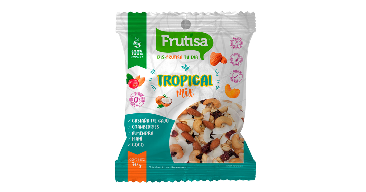 Frutisa Mix Frutos Secos (1 un. / 70 g.) | SoloTodo.cl