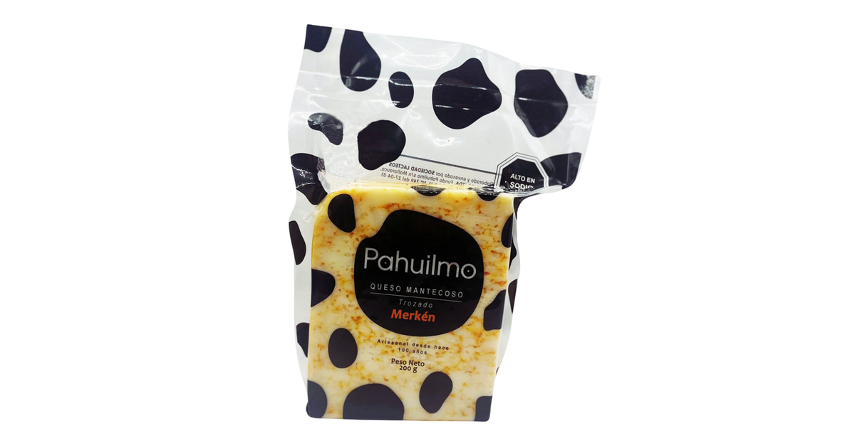 Pahuilmo Queso Mantecoso Trozo Saborizado Merkén (200 g.) | SoloTodo.cl