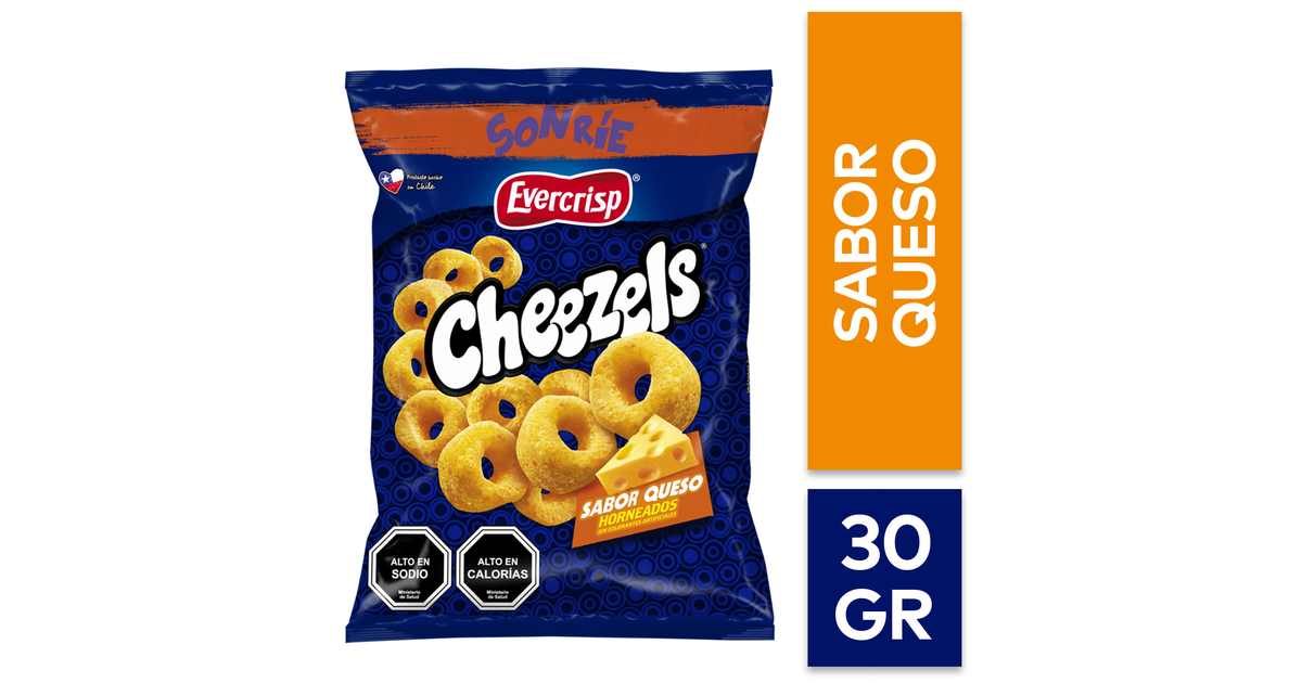 Evercrisp Cheezels Sabor Queso (1 un. / 30 g.) | SoloTodo.cl