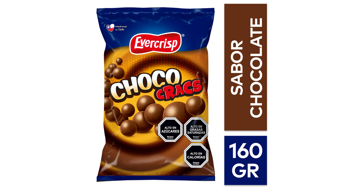 Evercrisp Choco Cracs Sabor Chocolate (160 g.) | SoloTodo.cl
