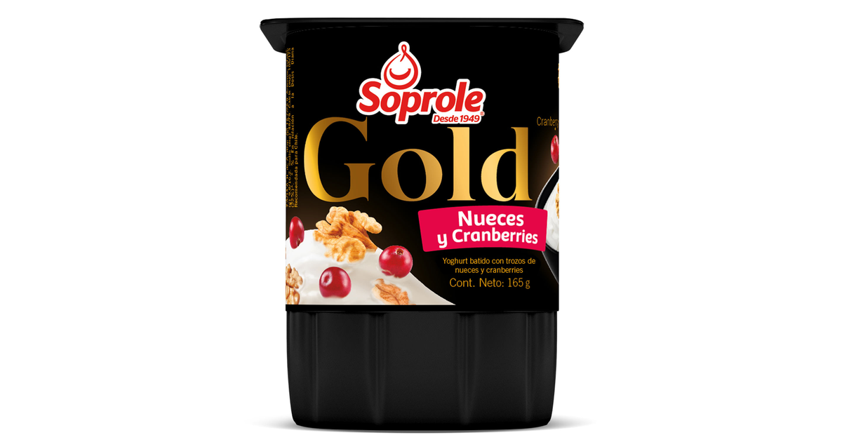 Soprole Yogurt Soprole Gold Nuez Cranberry (1 un. / 165 g.) | SoloTodo.cl