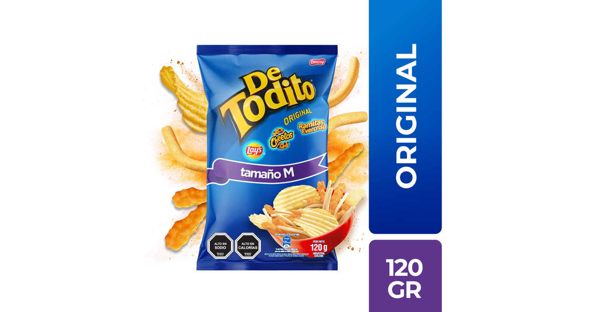 Evercrisp Snack Detodito Original (1 un. / 120 g.) | SoloTodo.cl