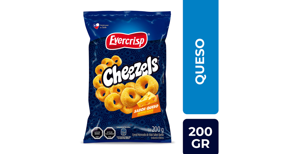 Evercrisp Cheezels Sabor Queso (1 un. / 200 g.) | SoloTodo.cl