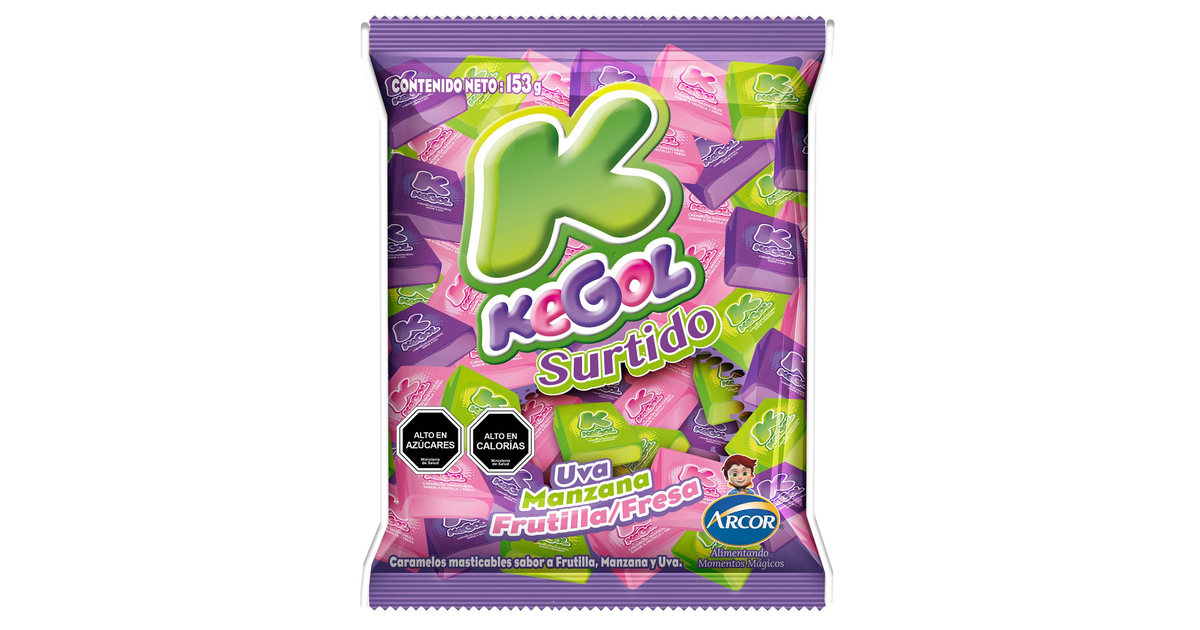 Arcor Caramelos Kegol Sabores Frutales (1 un. / 153 g.) | SoloTodo.cl