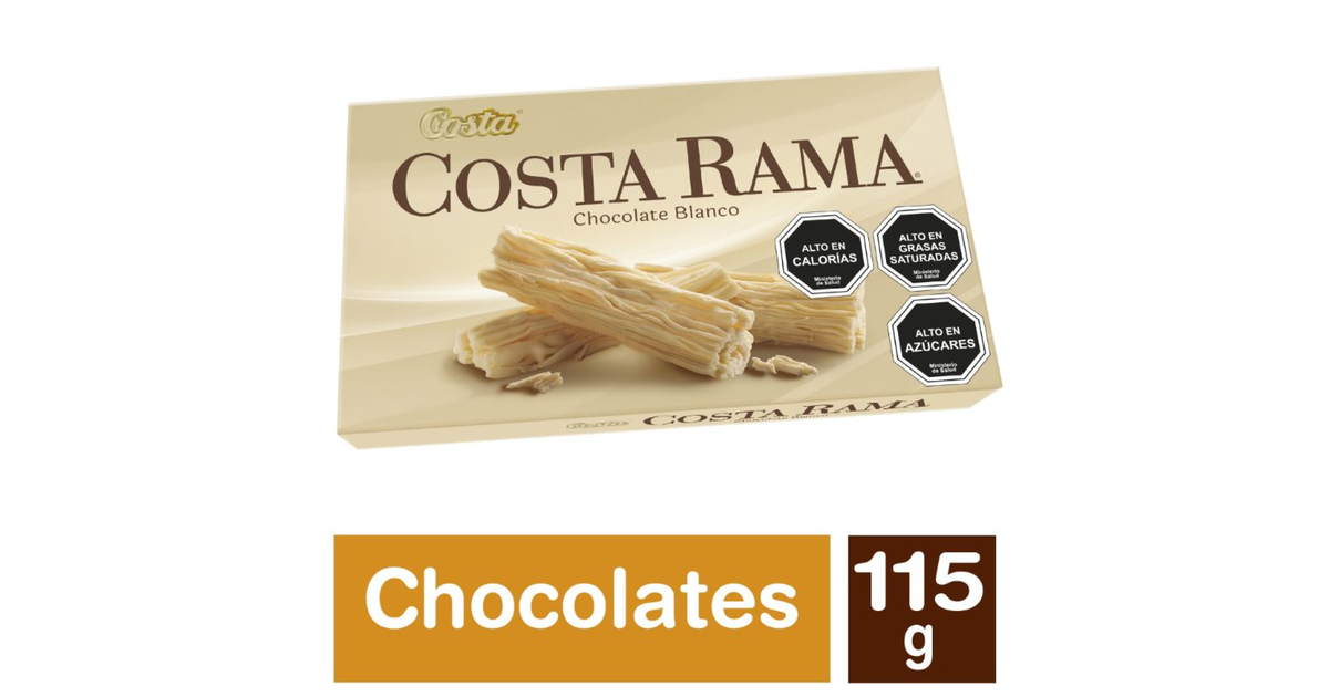Costa Chocolate Rama Blanco (11 un. / 115 g.) | SoloTodo.cl