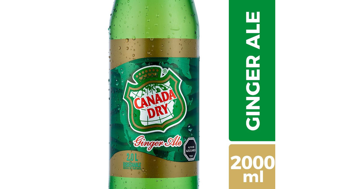 Canada Dry Bebida Ginger Ale Original Botella 2 L (2000 mL.) | SoloTodo.cl