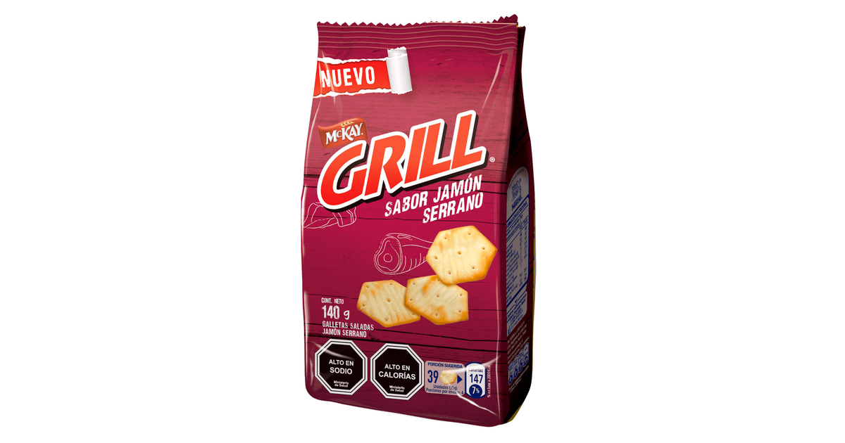Mckay Galletas Grill Jamón Serrano (140 g.) | SoloTodo.cl
