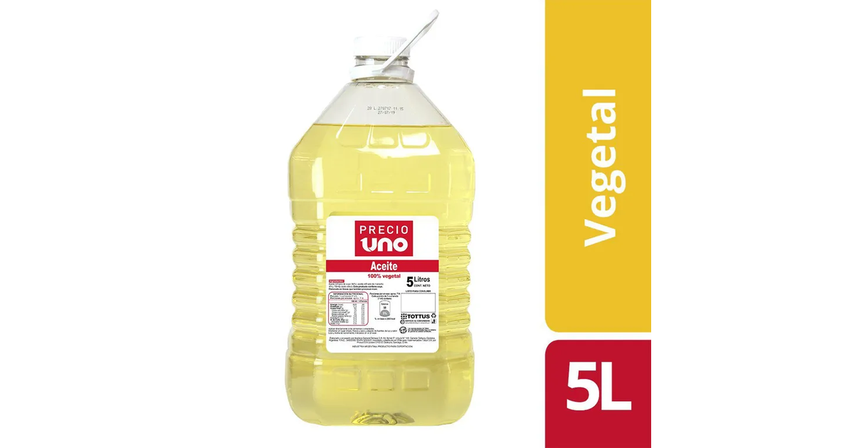PRECIO UNO Aceite Vegetal (5000 mL.) | SoloTodo.cl