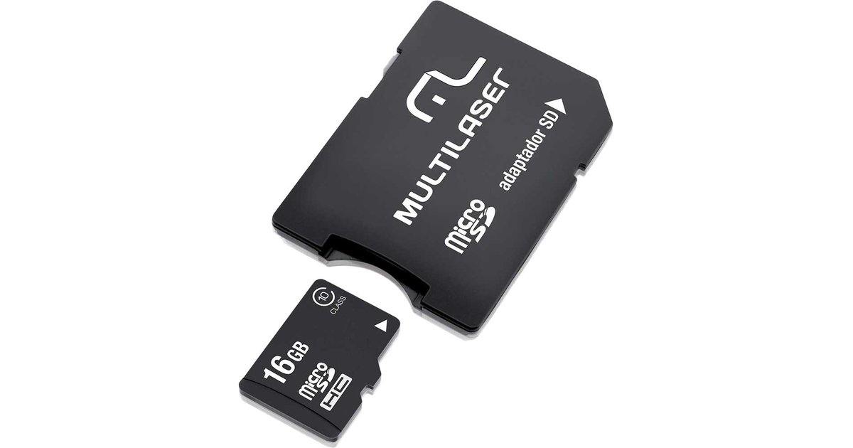 Multilaser microSDHC / microSDXC 16 GB Class 10 / UHS Class 1 (U1 ...