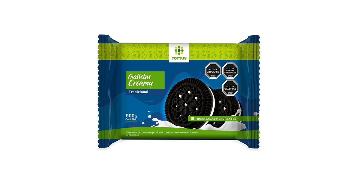 TOTTUS Galleta Creamy Tradicional (900 g.) | SoloTodo.cl