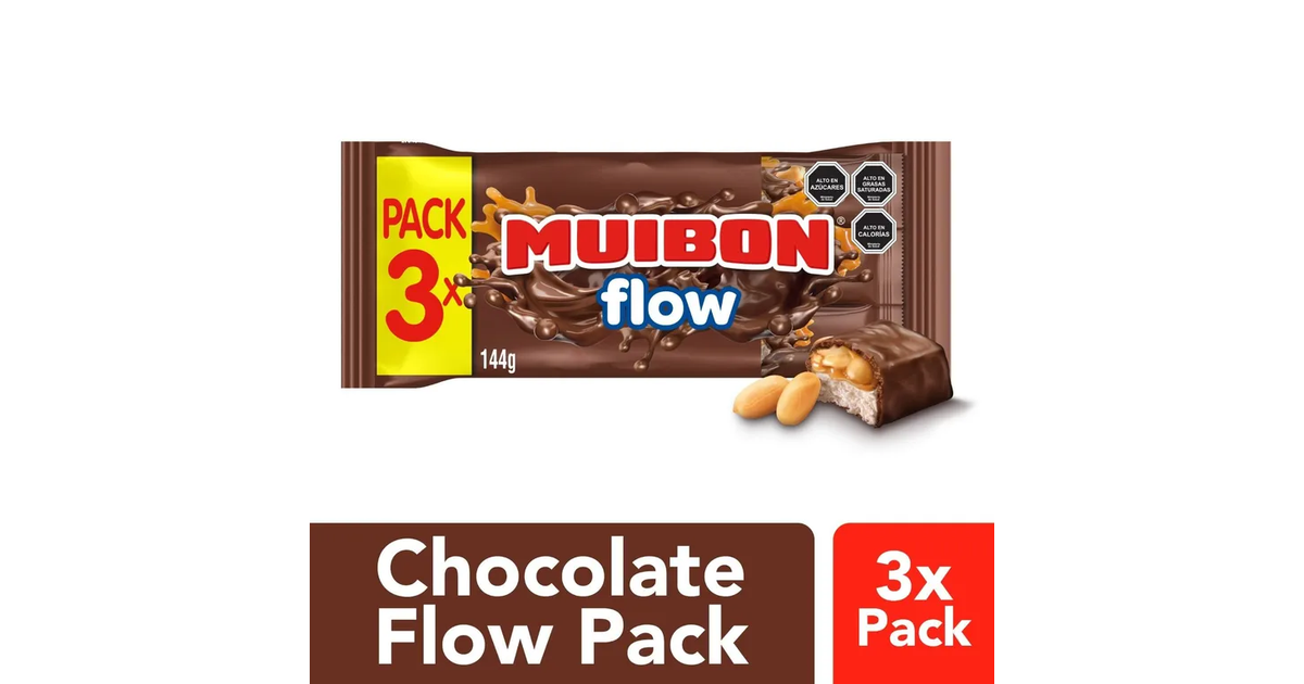 MUIBON CHOCOLATE FLOW TRIPACK (3 un. / 144 g.) | SoloTodo.cl