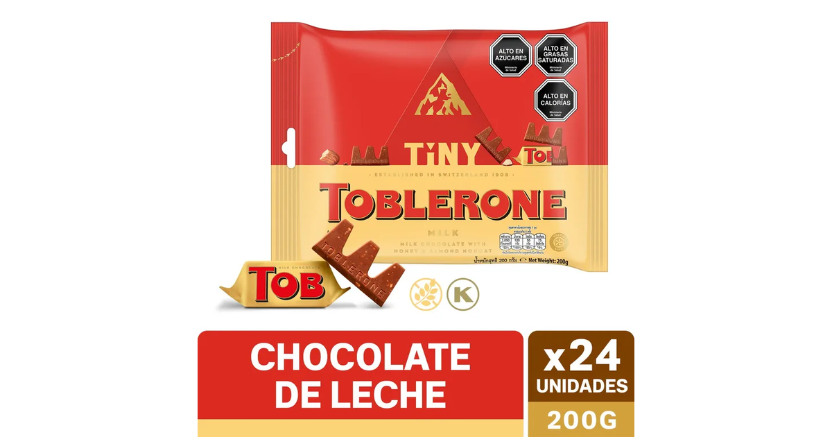 TOBLERONE Pack Chocolate Mini Toblerone Mini (24 un. / 199,2 g ...