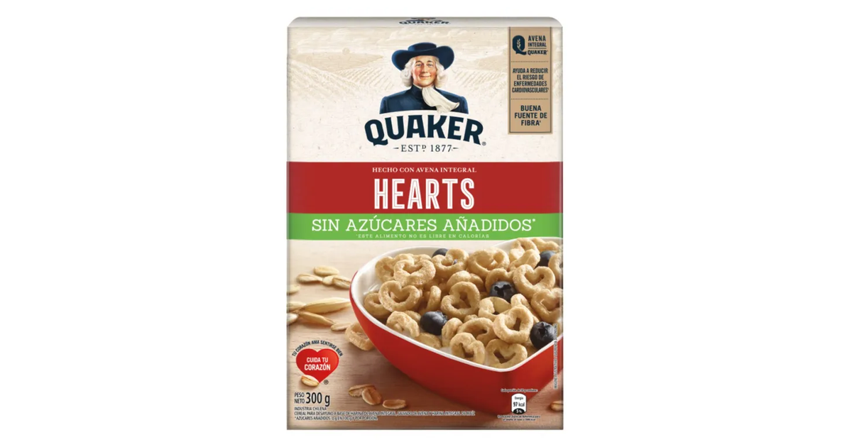 QUAKER Cereal Hearts Quaker (300 g.) | SoloTodo.cl