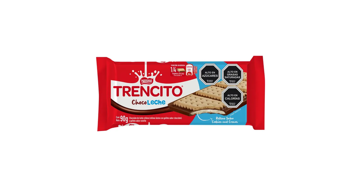 TRENCITO Chocolate con Galleta Choco Leche (90 g.) | SoloTodo.cl