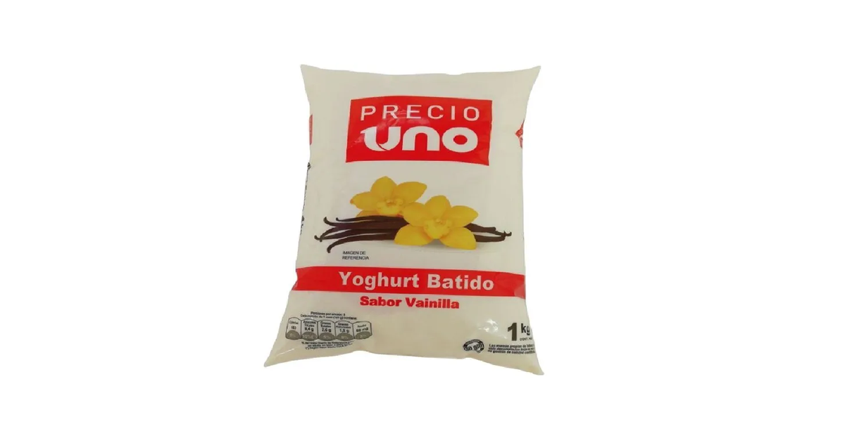 PRECIO UNO Yoghurt Vainilla Bolsa (1000 g.) | SoloTodo.cl