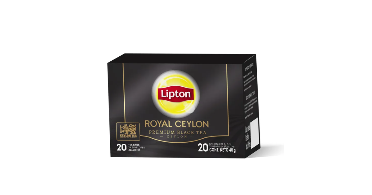 LIPTON Té Negro Royal Ceylon en Bolsitas (20 un. / 40 g.) | SoloTodo.cl