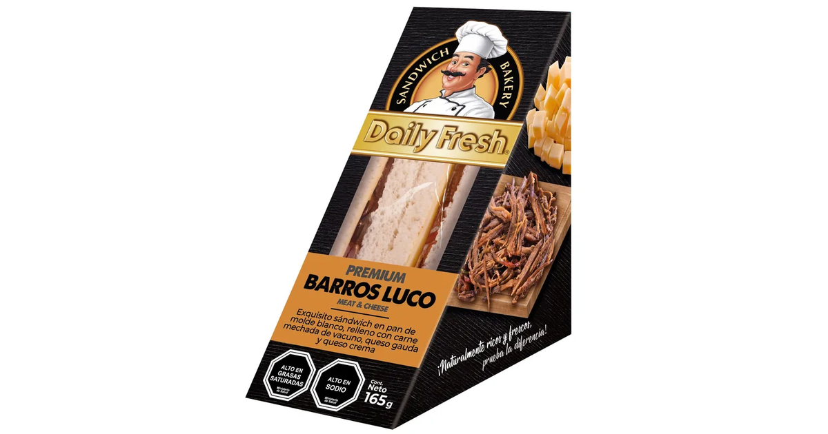 DAILY FRESH Sándwich Barros Luco Premium (165 g.) | SoloTodo.cl