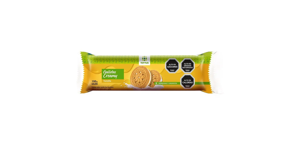TOTTUS Galleta Creamy Vainilla (150 g.) | SoloTodo.cl