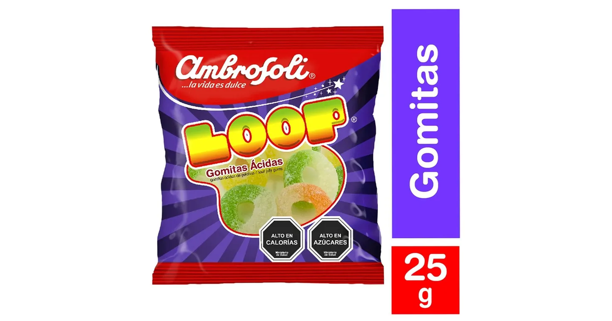 AMBROSOLI Gomitas Ácidas Loop (25 g.) | SoloTodo.cl