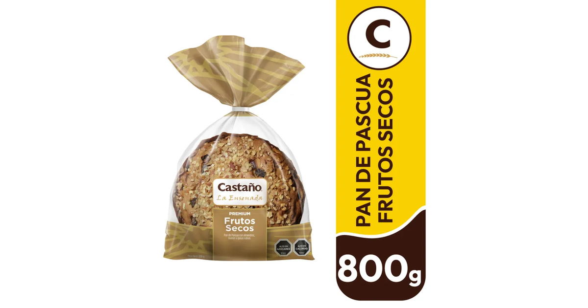 CASTAÑO Pan de Pascua Frutos Secos (800 g.) | SoloTodo.cl