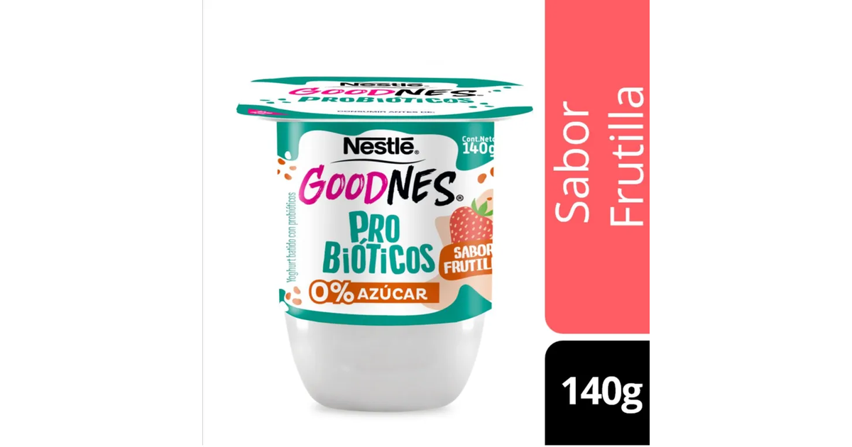 NESTLE Yoghurt Goodnes Probioticos Sabor Frutilla (140 g.) | SoloTodo.cl