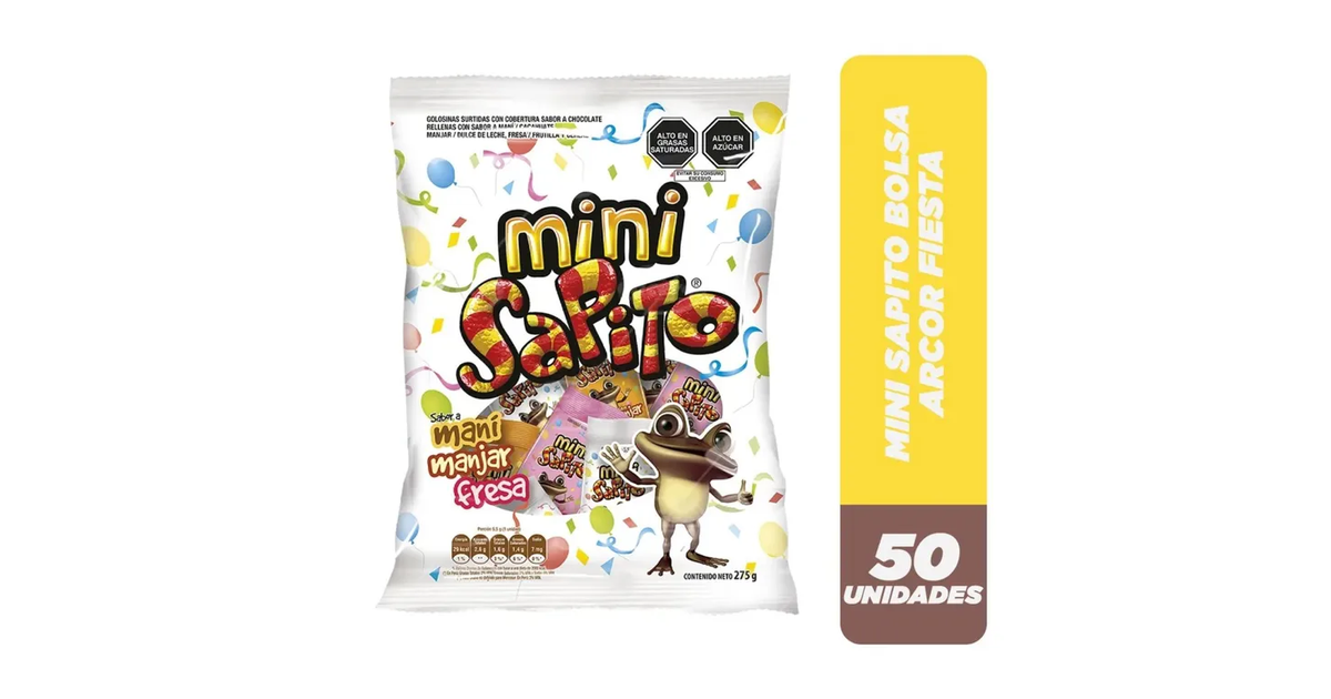 ARCOR Chocolates Mini Sapito Surtido (275 g.) | SoloTodo.cl