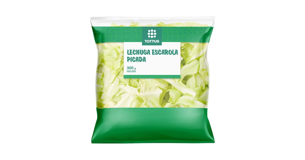 TOTTUS Ensalada Lechuga Escarola Picada en Bolsa (300 g.) | SoloTodo.cl