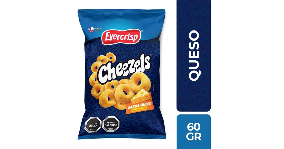 EVERCRISP Cheezels Queso (60 g.) | SoloTodo.cl