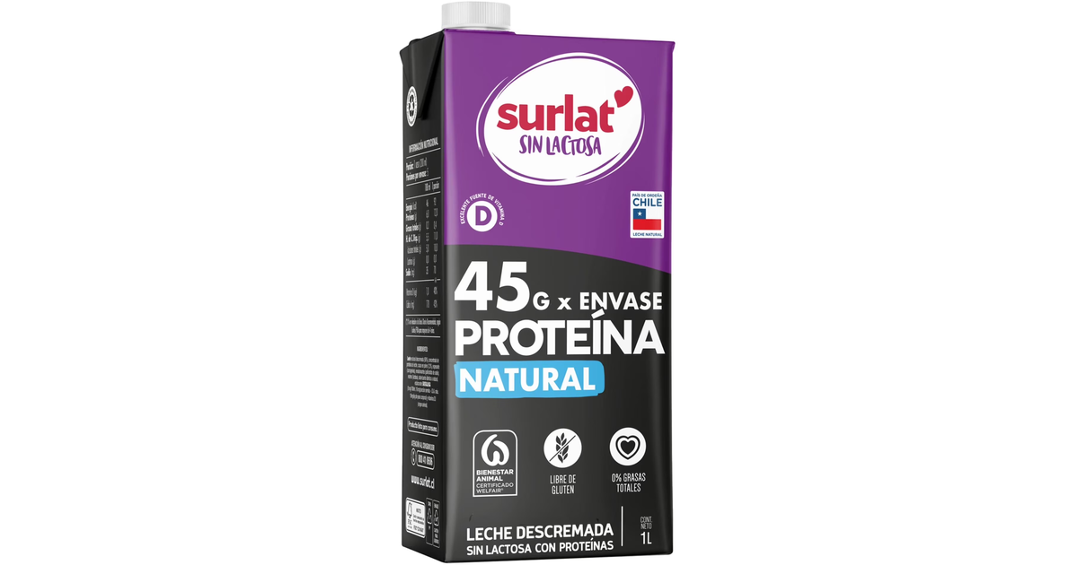SURLAT Leche Descremada Sin Lactosa Protein (1000 mL.) | SoloTodo.cl