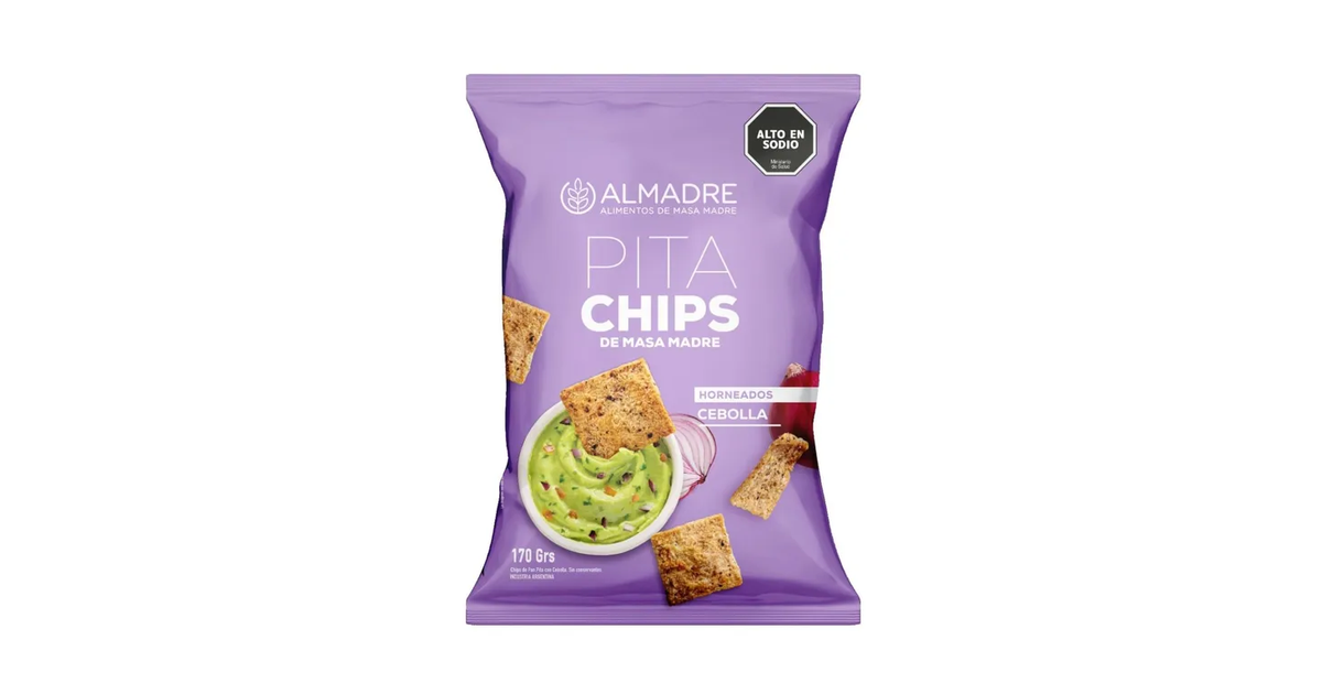 ALMADRE Snack Pita Chips Sabor Cebolla (170 g.) | SoloTodo.cl