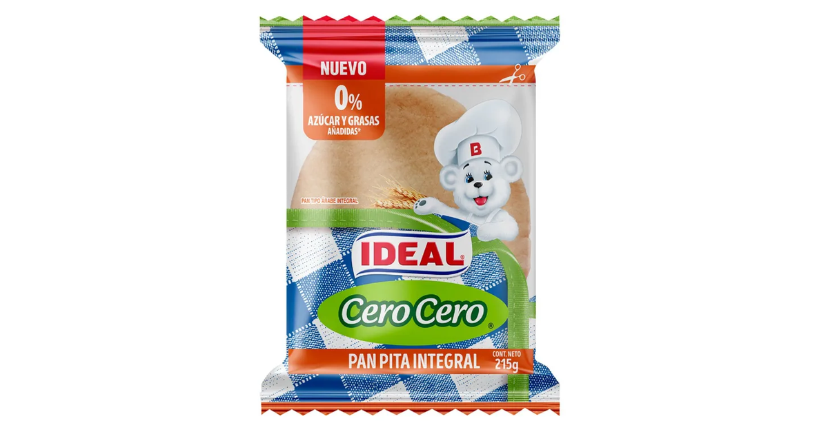 IDEAL PAN PITA INTEGRAL CERO CERO (215 g.) | SoloTodo.cl