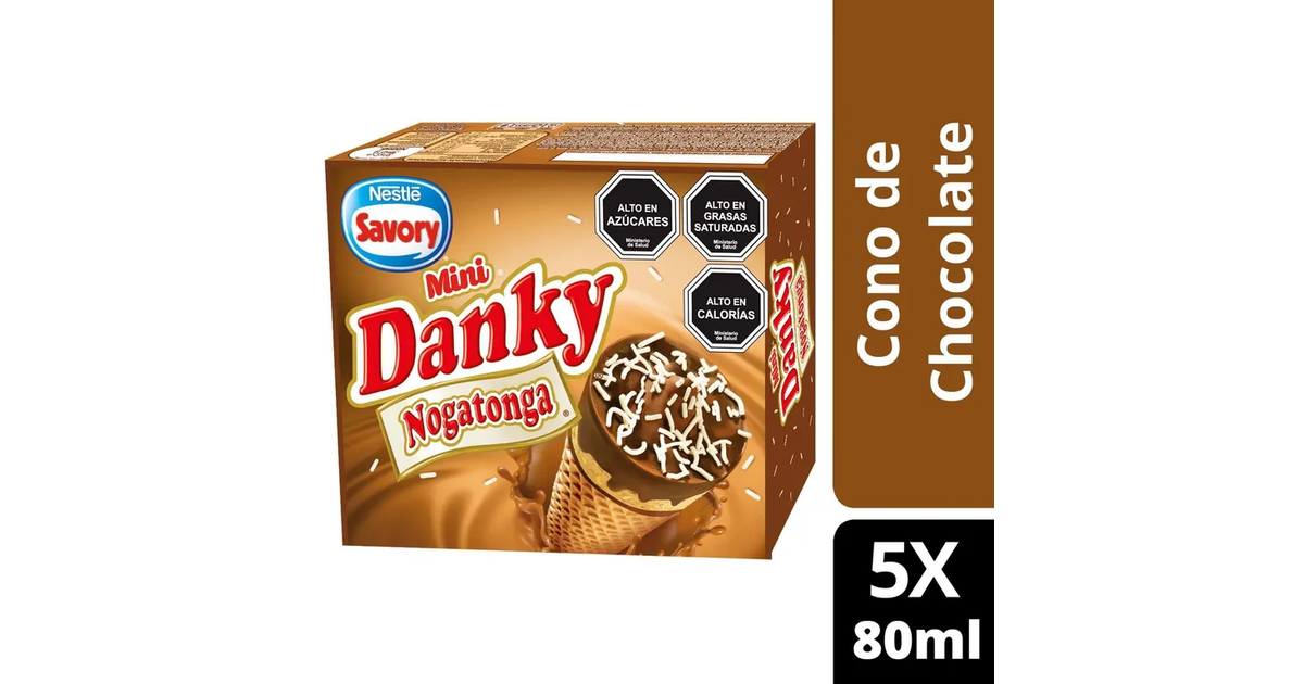 DANKY NOGATONGA MINI CONO SAVORY (5 un. / 400 mL.) | SoloTodo.cl