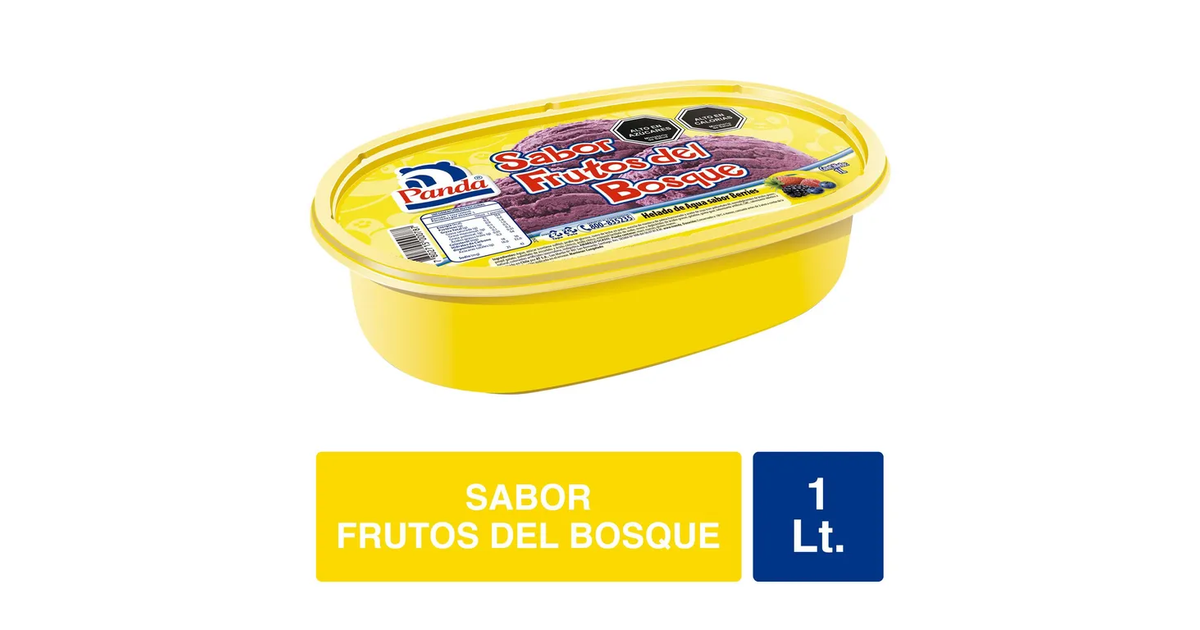 PANDA Helado de Agua Sabor Frutos del Bosque (1000 mL.) | SoloTodo.cl