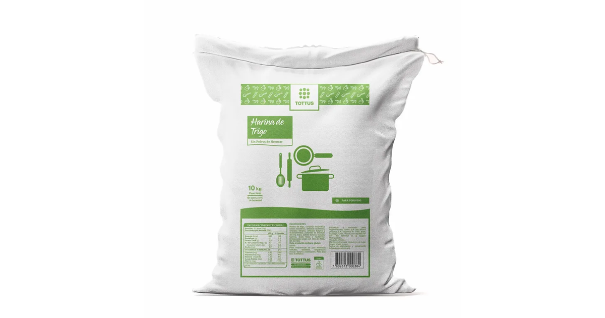 TOTTUS Harina Sin polvo (10000 g.) | SoloTodo.cl