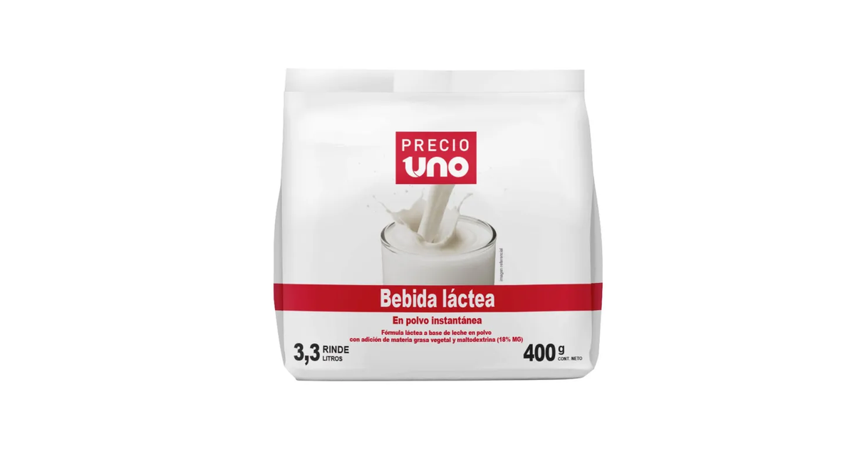 PRECIO UNO Bebida Lactea 18 MG (400 mL.) | SoloTodo.cl