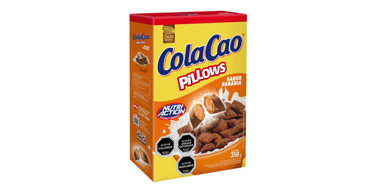 COLA CAO Cereal Pillows Sabor Naranja (350 g.) | SoloTodo.cl