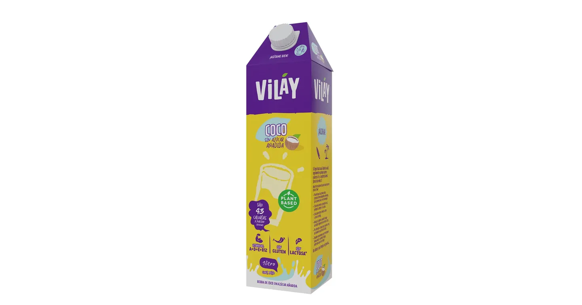 VILAY Bebida Vegetal de Coco Sin Azúcar (1000 mL.) | SoloTodo.cl