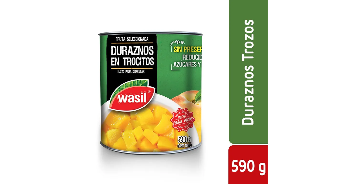 WASIL Duraznos al Jugo en Cubitos (590 g.) | SoloTodo.cl