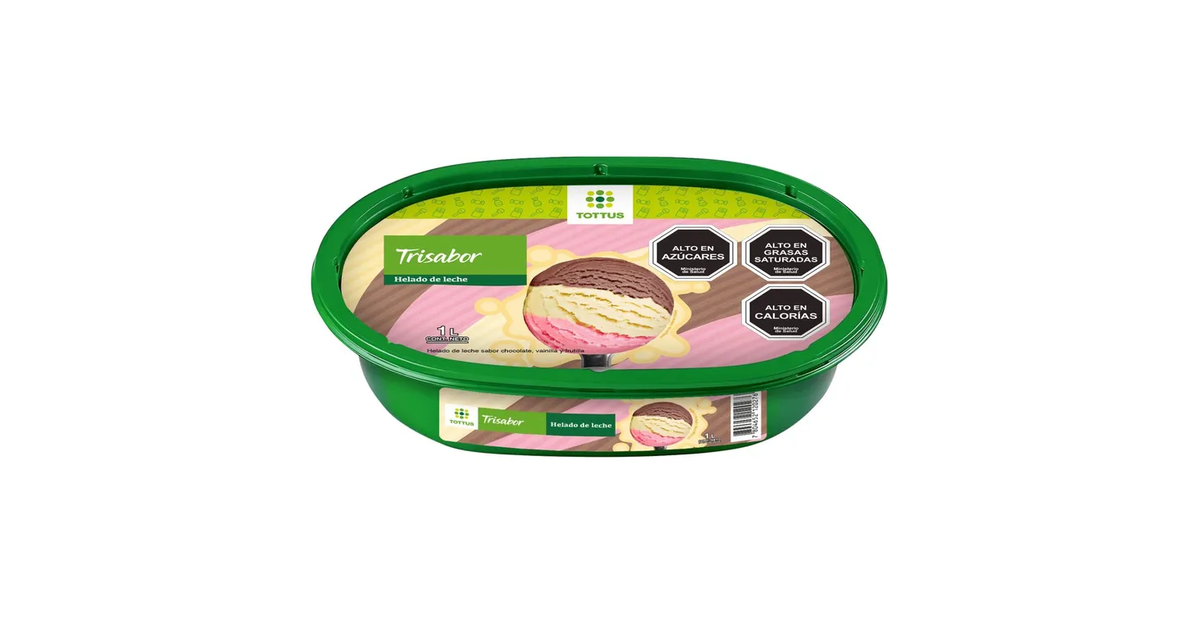 TOTTUS Helado Trisabor (1000 mL.) | SoloTodo.cl