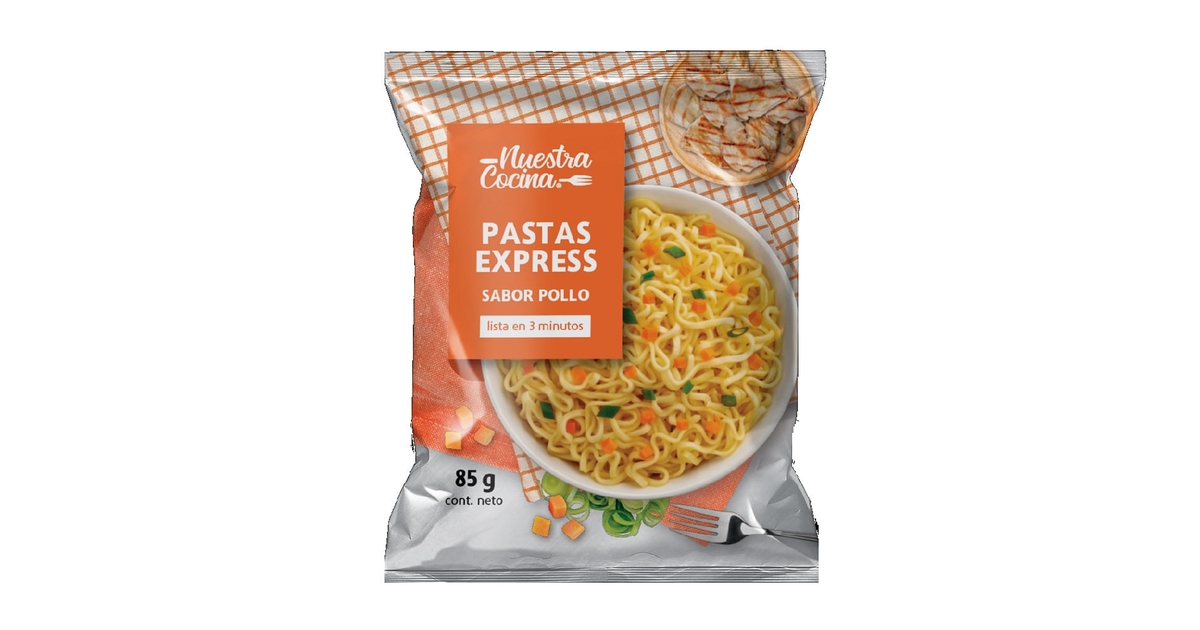 Nuestra Cocina Pasta express sabor pollo (85 g.) | SoloTodo.cl