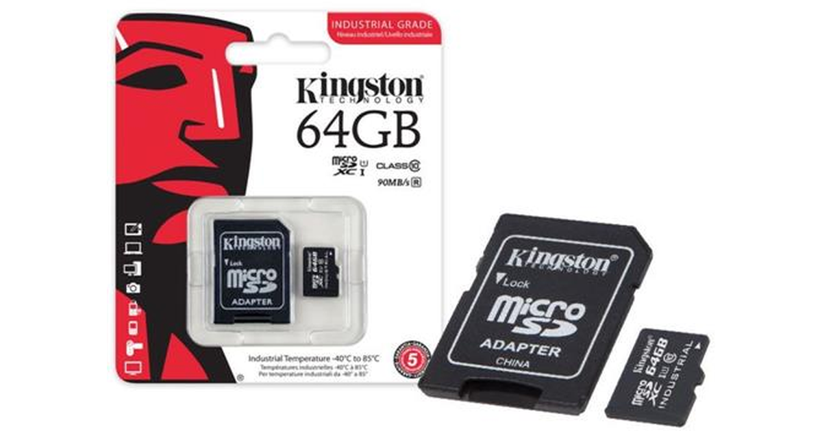 Kingston Industrial Grade microSDHC / microSDXC 64 GB Class 10 / UHS ...