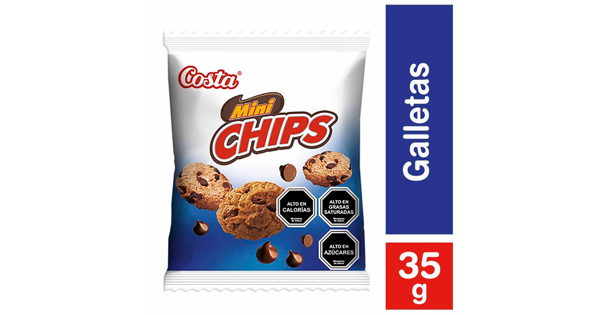 Costa Galletas mini chips chocolate (35 g.) | SoloTodo.cl