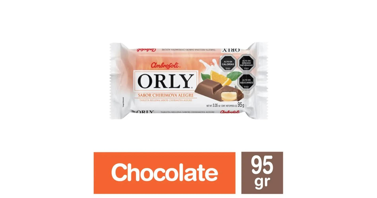 Ambrosoli Chocolate Orly sabor chirimoya alegre (95 g.) | SoloTodo.cl