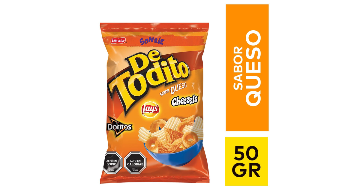Evercrisp Snack Detodito queso (10 un. / 500 g.) | SoloTodo.cl