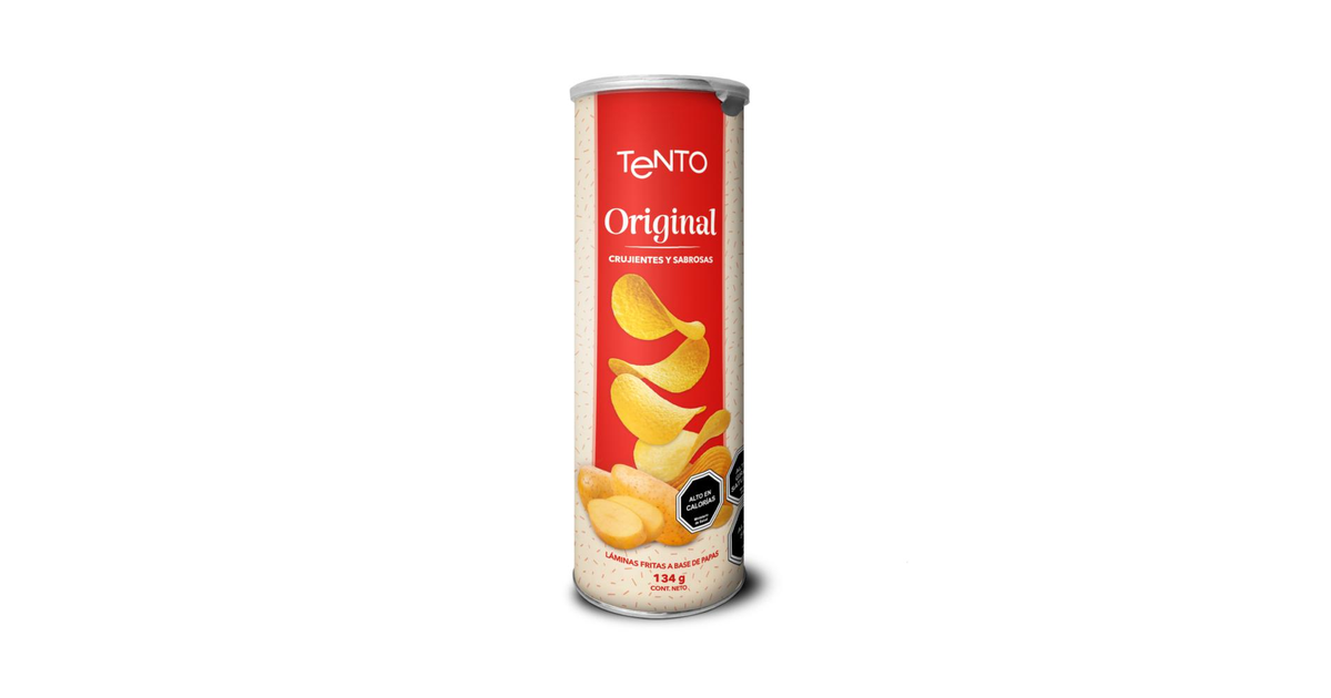 Tento Papas fritas sabor original tarro (134 g.) | SoloTodo.cl