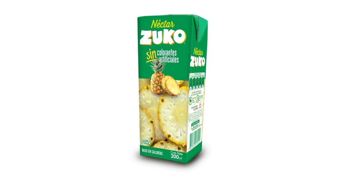Zuko Néctar sabor piña cajita (200 mL.) | SoloTodo.cl