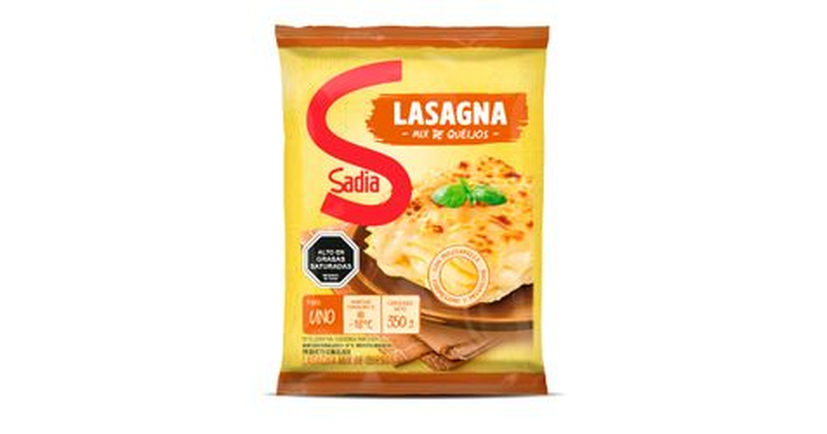 Sadia Lasagna Mix de Quesos (350 g.) | SoloTodo.cl
