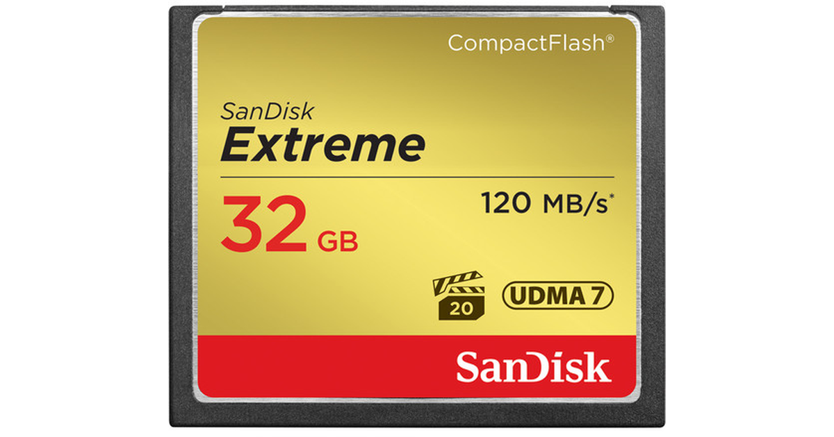 SanDisk Extreme CompactFlash 32 GB CompactFlash (SDCFXS-032G-A46 ...