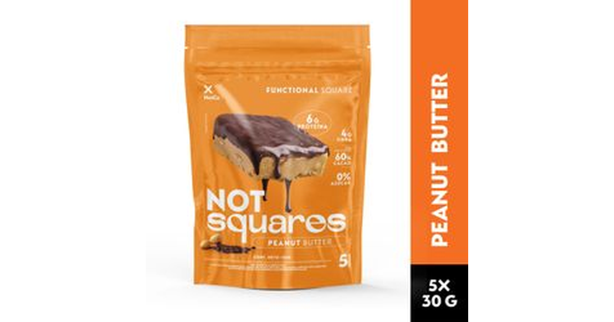 NotCo Barra Proteína Notsquare Maní Cubierto en Chocolate (5 un. / 150 ...