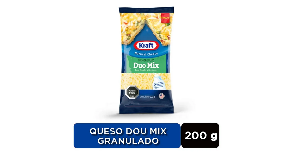 KRAFT Queso Granulado Duo Mix (200 g.) | SoloTodo.cl